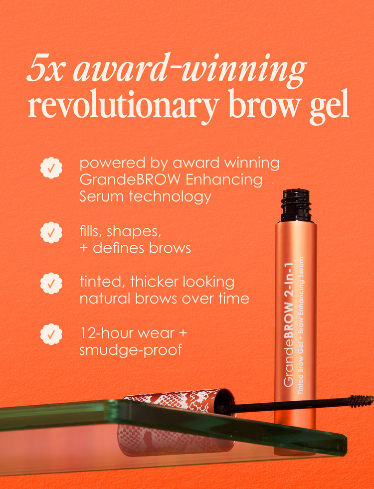 GrandeBROW 2-In-1 Tinted Brow Gel And Enhancing Serum – Grande Cosmetics